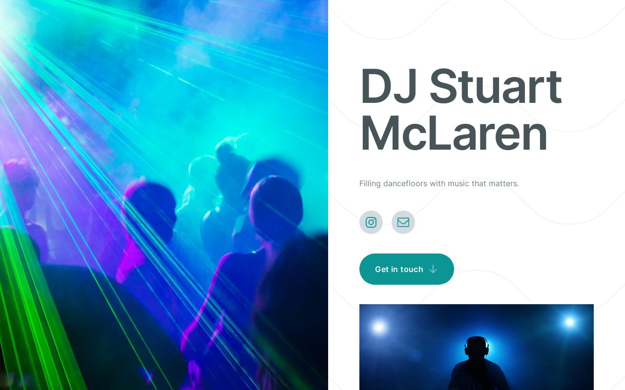DJ Stuart McLaren